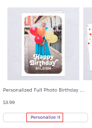 How do I create a Personalized Photo Card?