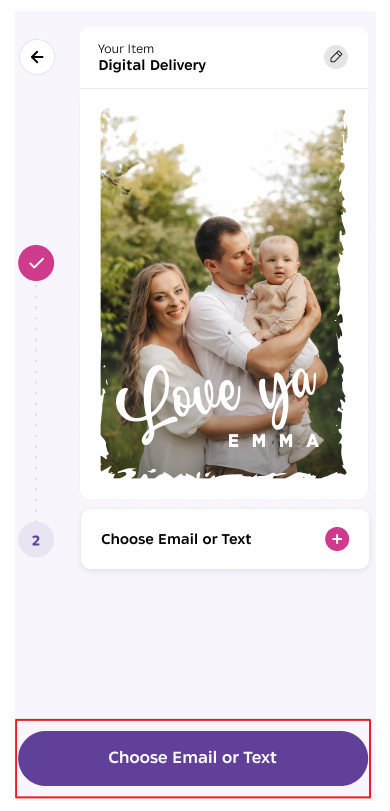 How do I send a card on the Hallmark Cards Now app?