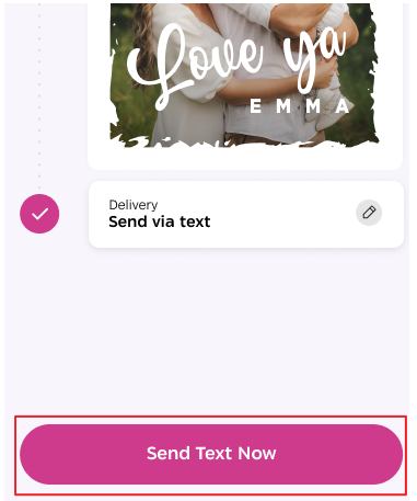 How do I send a card on the Hallmark Cards Now app?