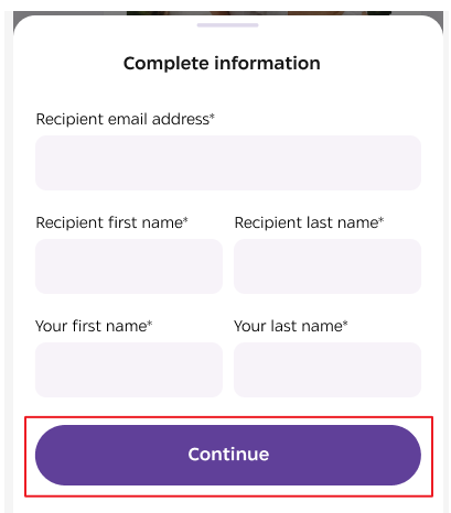 How do I send a card on the Hallmark Cards Now app?