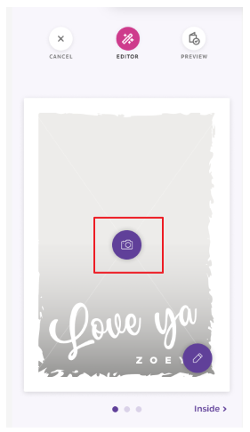 How do I personalize a card on the Hallmark Cards Now app?