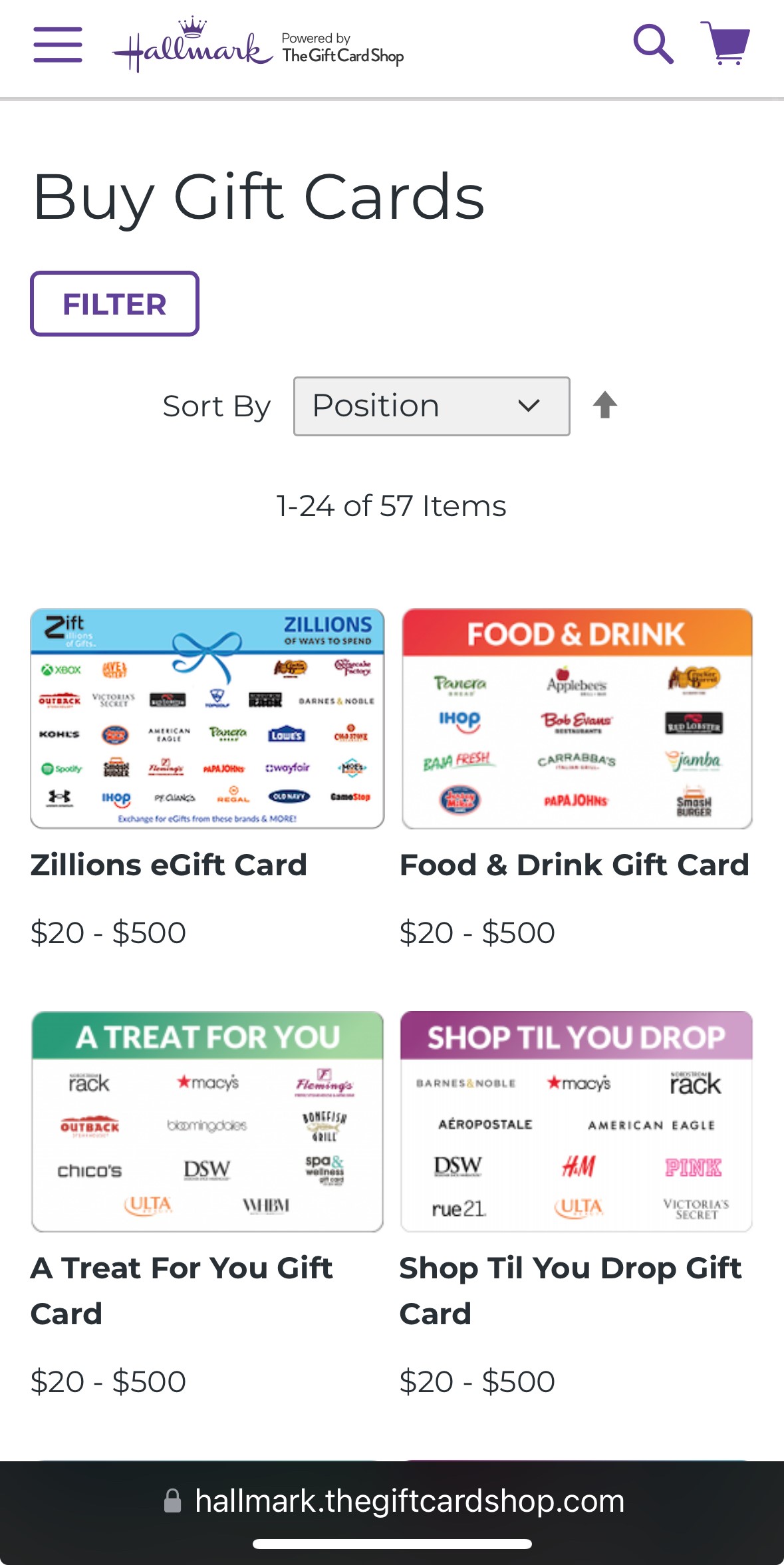 Hallmark eGift Cards