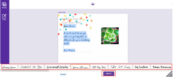 How do I create a Personalized Photo Card?
