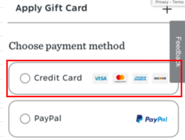Checkout Process on the Hallmark Cards Now App