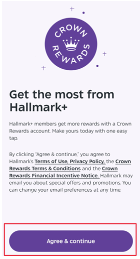 How do I log into the Hallmark Cards Now mobile app?