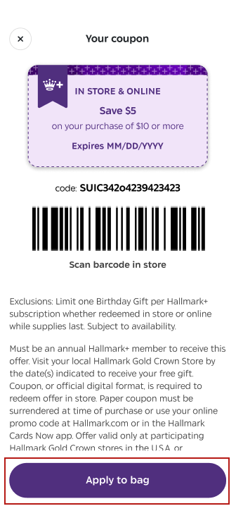 How do I use my Hallmark+ benefits?
